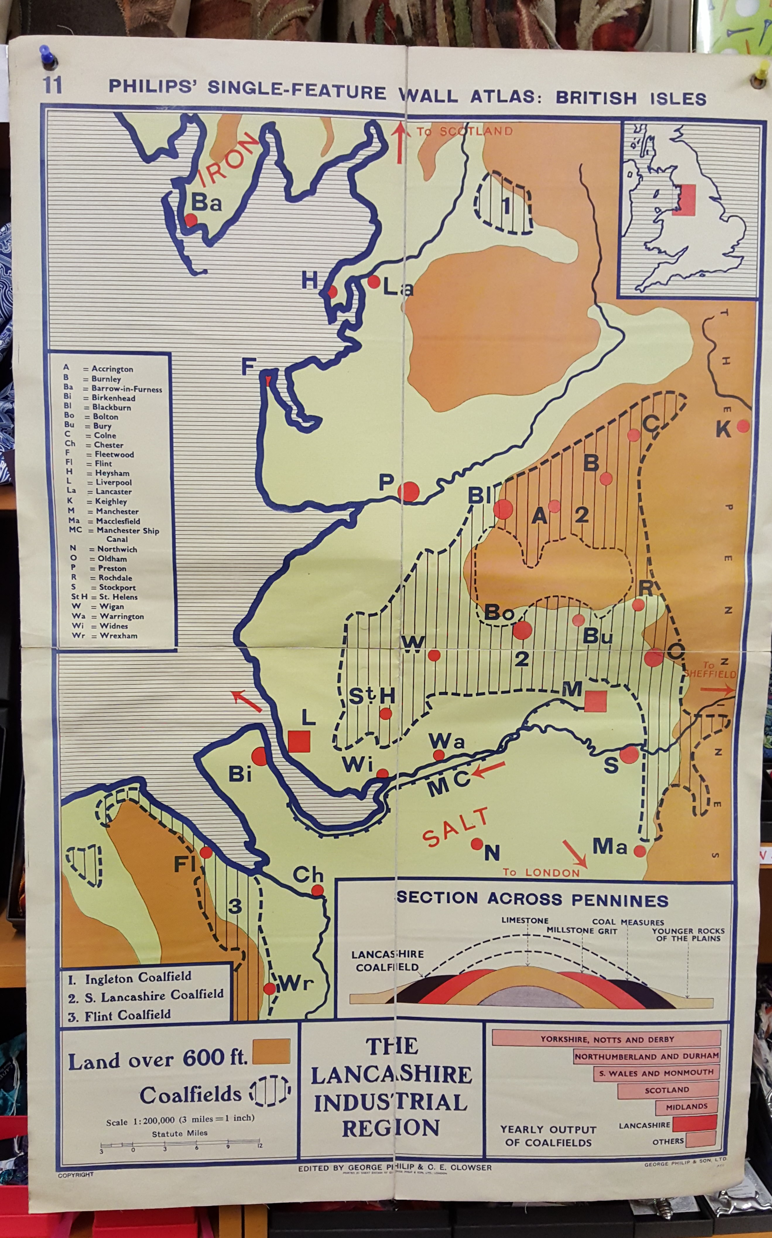 Philips' Single Feature Wall Atlas: British Isles No. 11: The ...